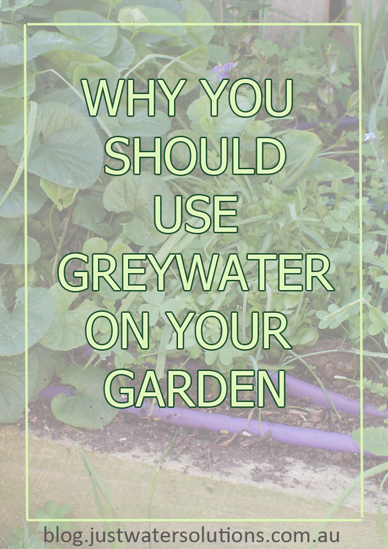 Using Greywater On Your Garden - Just Water Solutions